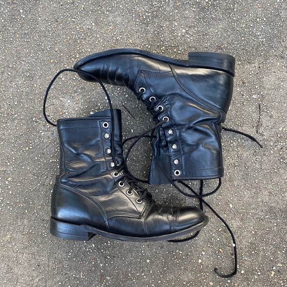 Justin Boots | Shoes | Vintage Justin Roper Lace Up Boots | Poshmark